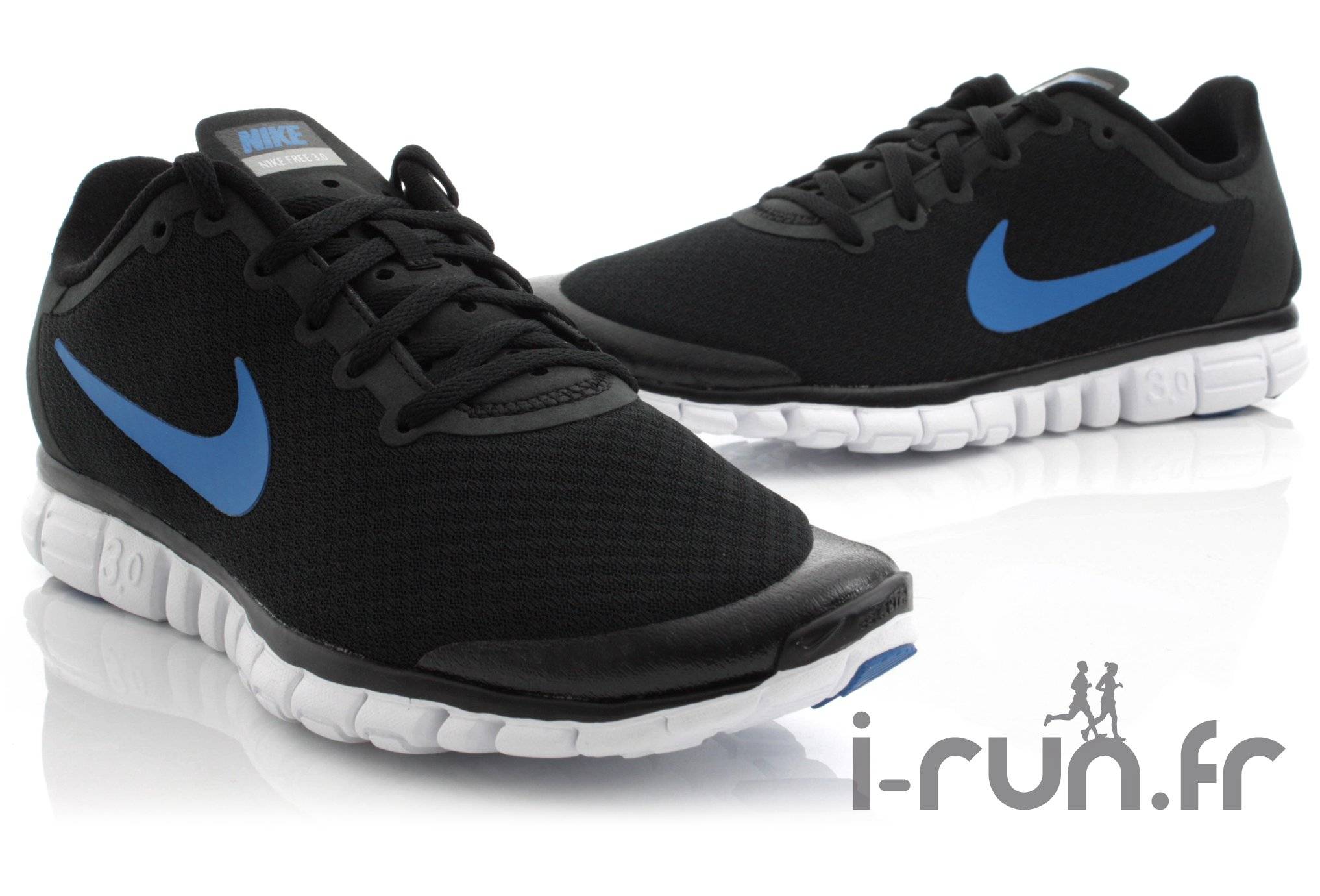 Nike Free 3.0 V2 homme pas cher 354574 005 Noir bleu