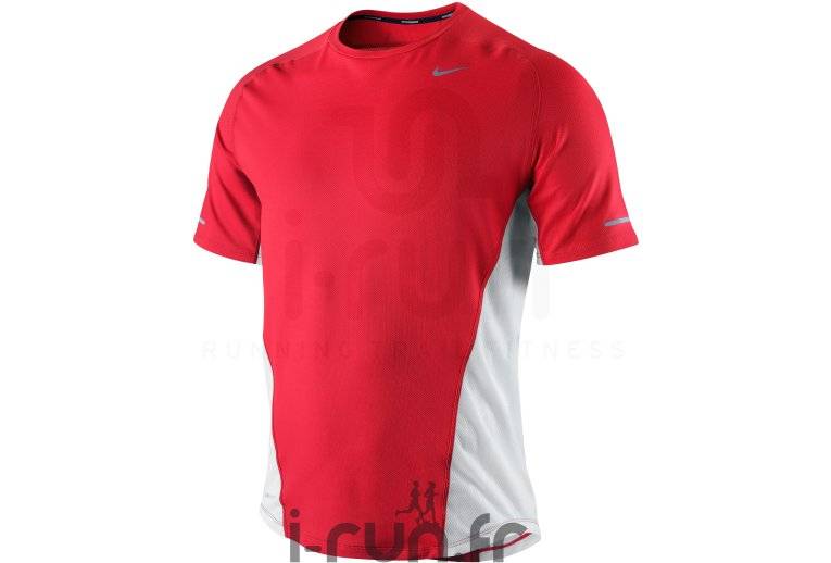 Nike TS Sphere Réact rouge homme - Tee shirt homme pas cher - 404605-617