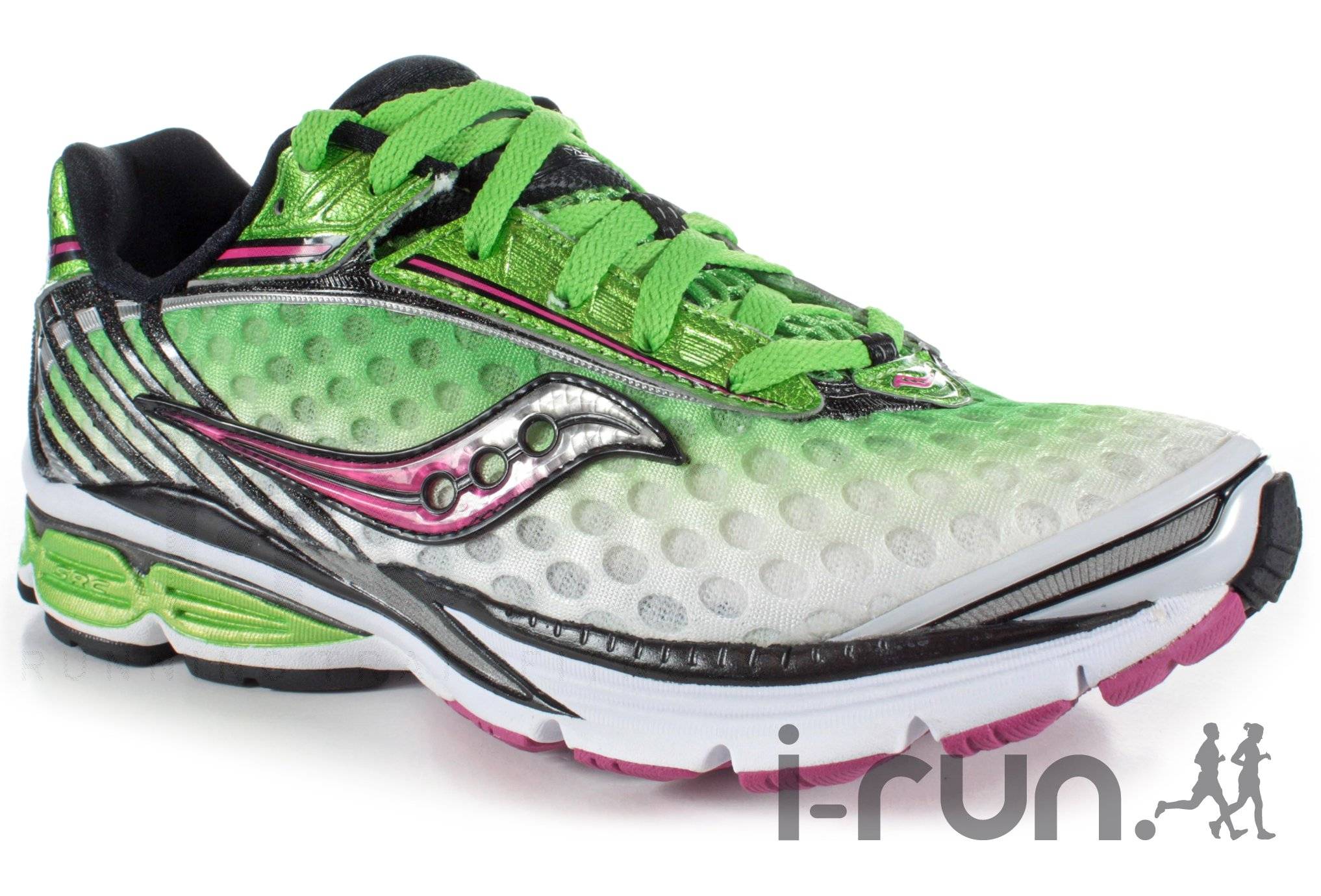 Saucony PowerGrid Cortana W femme pas cher - 10127-3 GRN/WHT/PNK