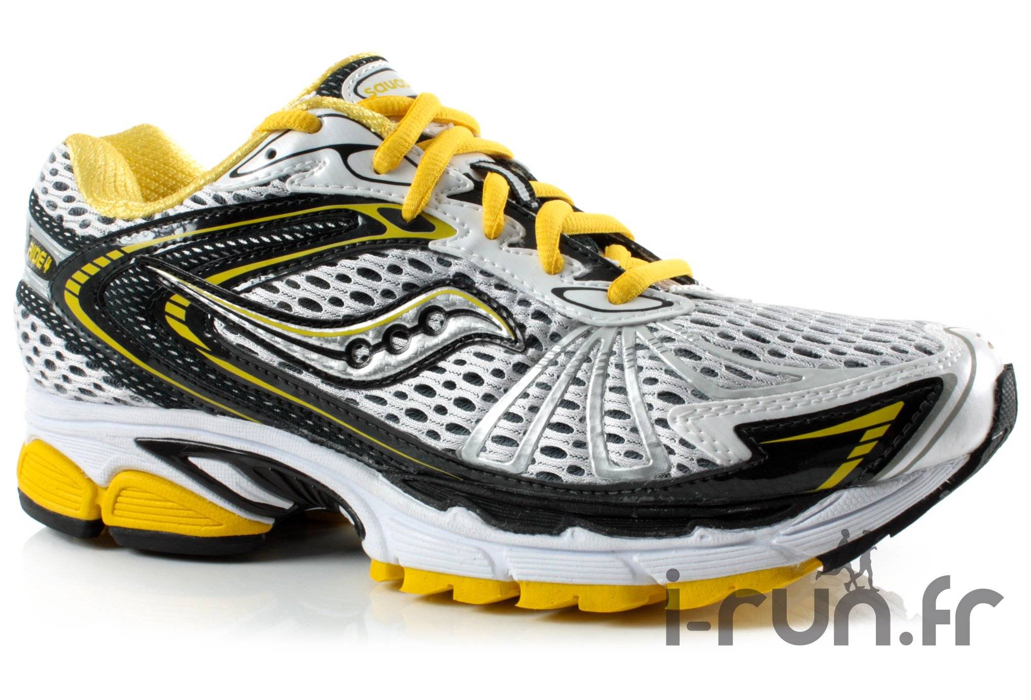 Saucony Progrid Ride 4 M homme pas cher - 28094-8 WHT/BLK/YEL